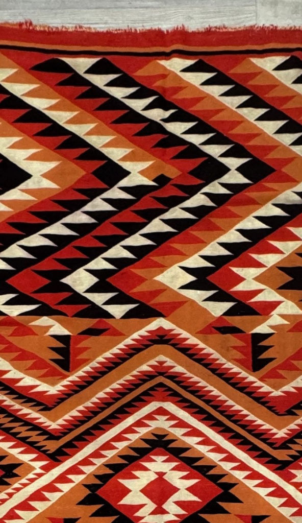 Navajo Germantown Eye dazzler Blanket – Antique American Indian Art