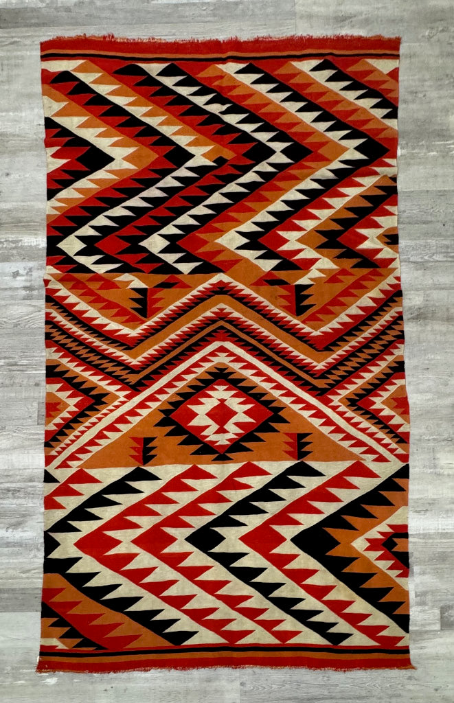Navajo Germantown Eye dazzler Blanket – Antique American Indian Art