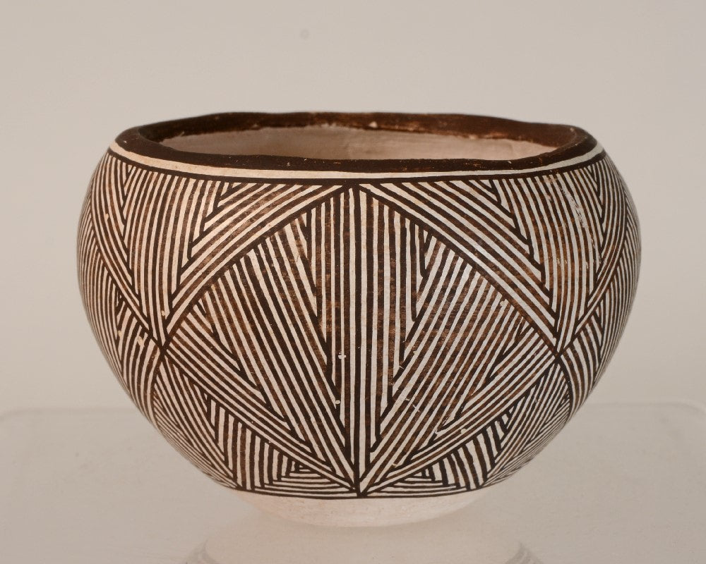 Acoma Pueblo Fine Line Pottery Jar By Rose Chino – Antique American ...